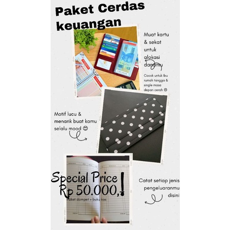 Financial smart wallet package smart wallet budget wallet BONUS ZIPPER ...