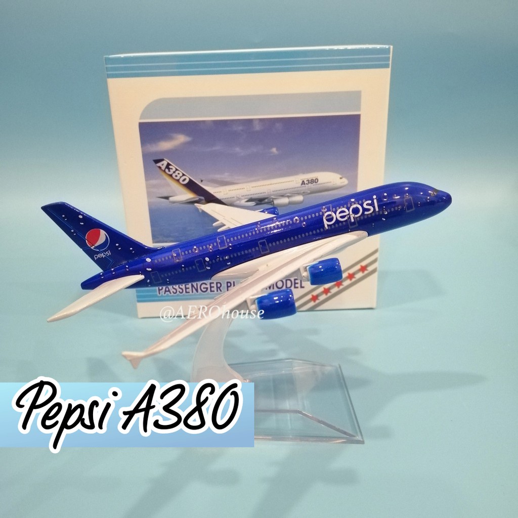 Latest Aeroplane/16 Aircraft Model- Pepsi A380 with 15.5cm in Blue ...