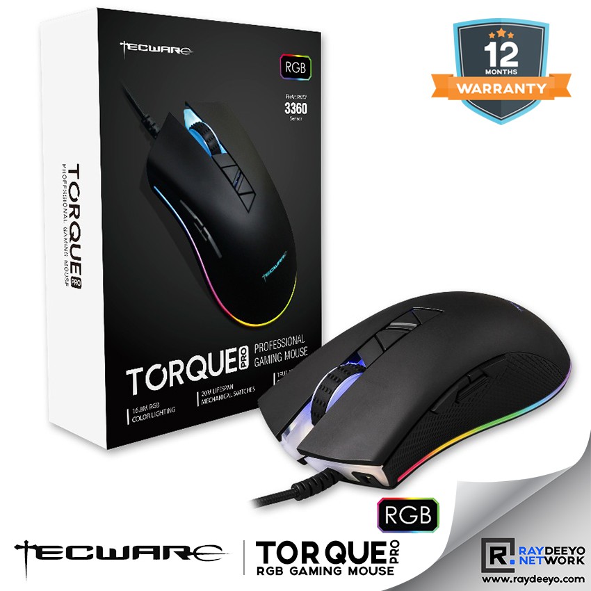 Tecware TORQUE PRO RGB Gaming Mouse [Professional Gaming Mouse ...