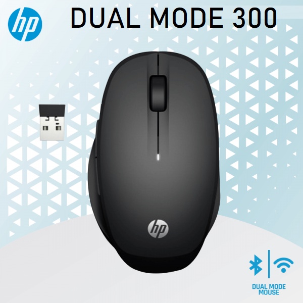 HP 300 Bluetooth Mouse Dual Mode Wireless Mouse - Black 6CR71AA MOUSE ...