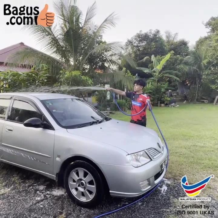 My Bagus Quality Reinforced PVC Flexible Garden Hose with Hose Clip (5M ...