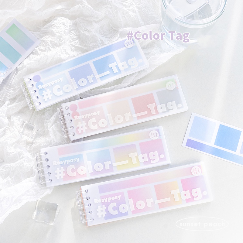 Penlab 20 Sheets Color Tag Memo Pad Index File Label Sticky Notes Loose ...