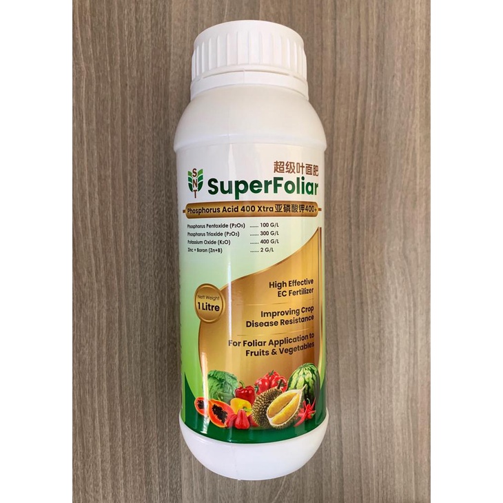 SNT SuperFoliar Phosphorus Acid 400Xtra 亚磷酸钾 [1L] for durian tree - cancer, Phytophthora and ...