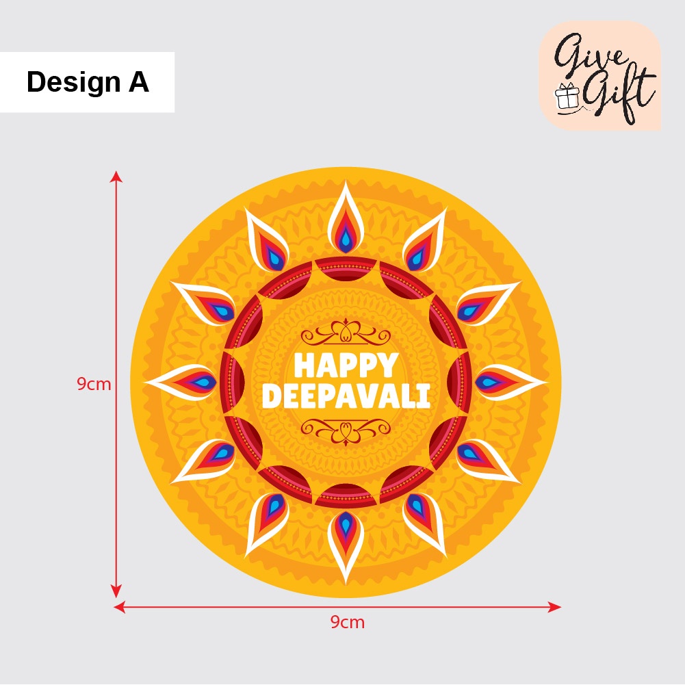 Deepavali / Diwali Stickers for Homemade DIY Jar Box Packaging | Shopee ...