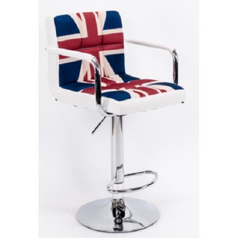 Adjustable ENGLAND UK FLAG Bar Chair 61-81cm High Stool Back Kerusi ...