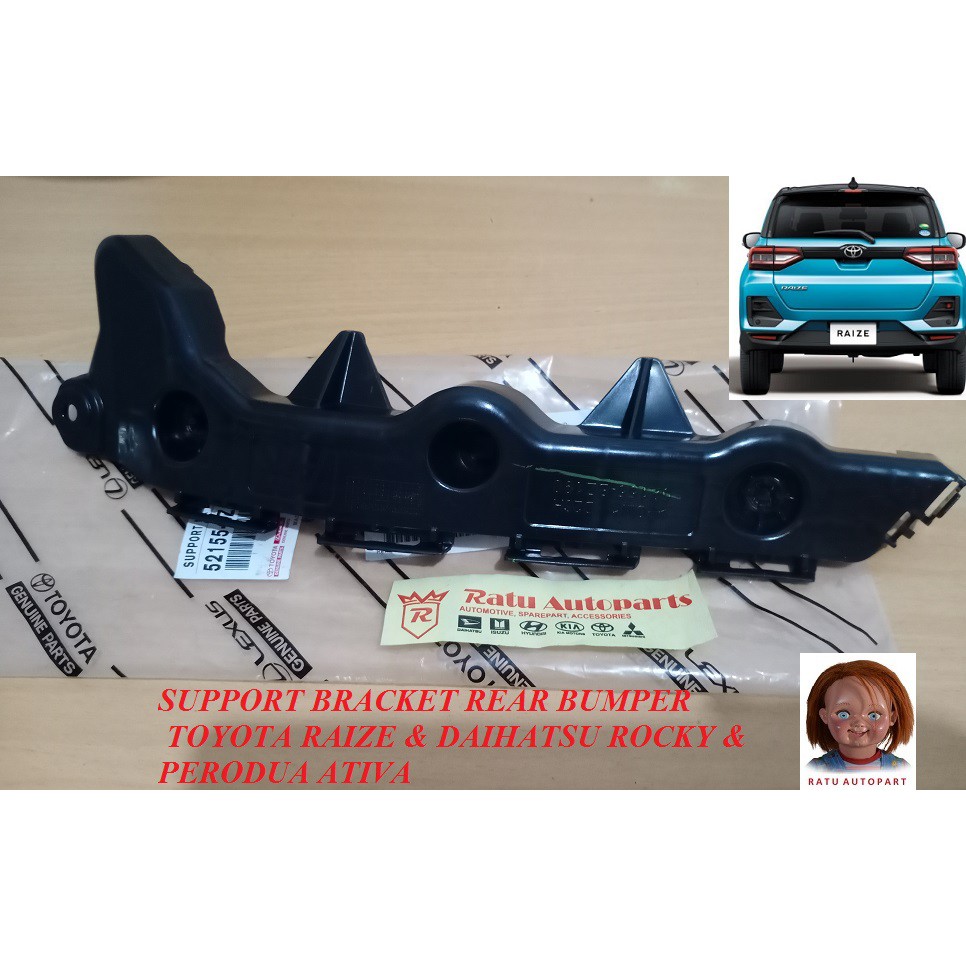 DAIHATSU ROCKY & TOYOTA RAIZE ATIVA REAR BUMPER SUPPORT BRACKET ...