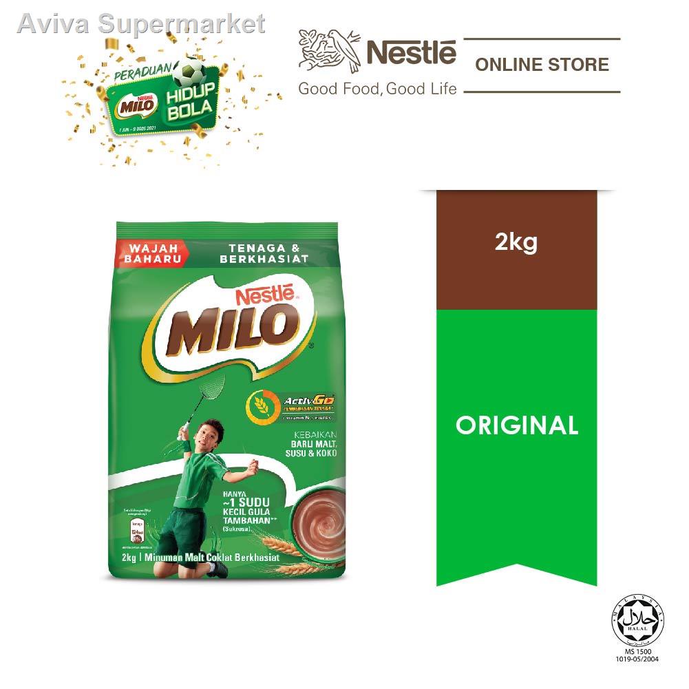 Nestle MILO Activ-Go Chocolate Malt Powder (2kg) | Shopee Malaysia