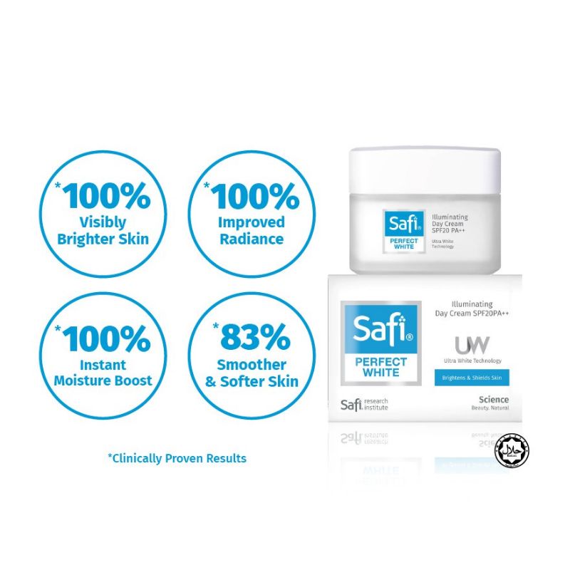 Safi Perfect White Skincare (Cleanser, Toner, Serum, Essence, Day/Night ...