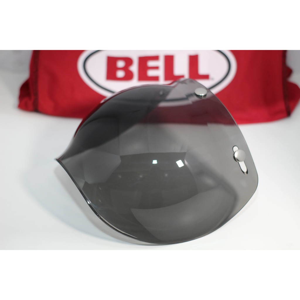 Bell Visor Sparepart for Custom 500 PS-3 Snap (Bubble Shield Dark Smoke ...