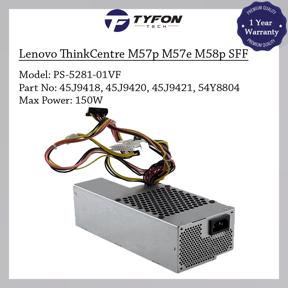 Lenovo ThinkCentre A57 A58 M57 M58 SFF Power Supply PSU 280W DPS-5281 ...