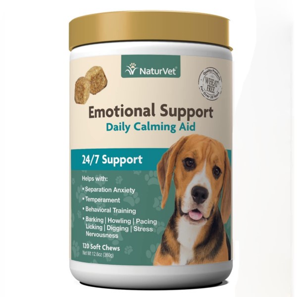 NaturVet, Emotional Support, Daily Calming Aid, Helps Promote 24/7 ...