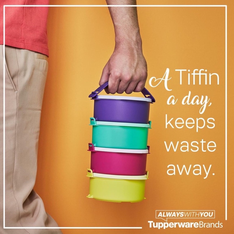 (Tupperware) Tup Tiffin Set (4) 550ml | Shopee Malaysia