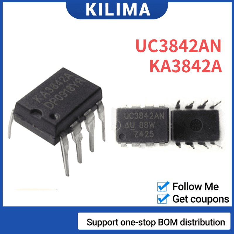 10Pcs Original UC3842AN KA3842A DIP-8 Power IC Chip Charger IC | Shopee Malaysia