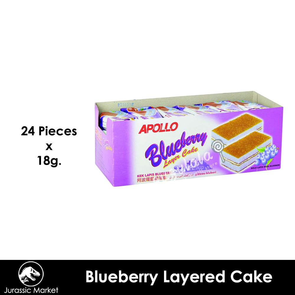 Apollo Layer Cake Blueberry 24 Pieces x 18g | Shopee Malaysia