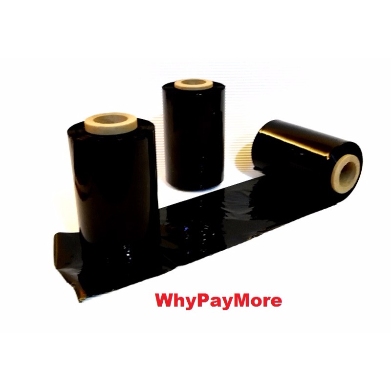Mini Stretch Film Black BABY ROLL STRETCH FILM Black 100mm x 250 g ...