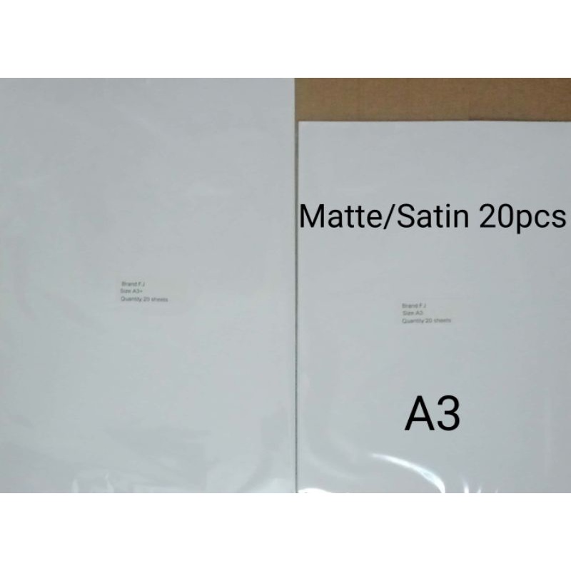 Fujifilm A3 A3+ RC Glossy/Matte Photo Paper 260gsm 20pcs | Shopee Malaysia