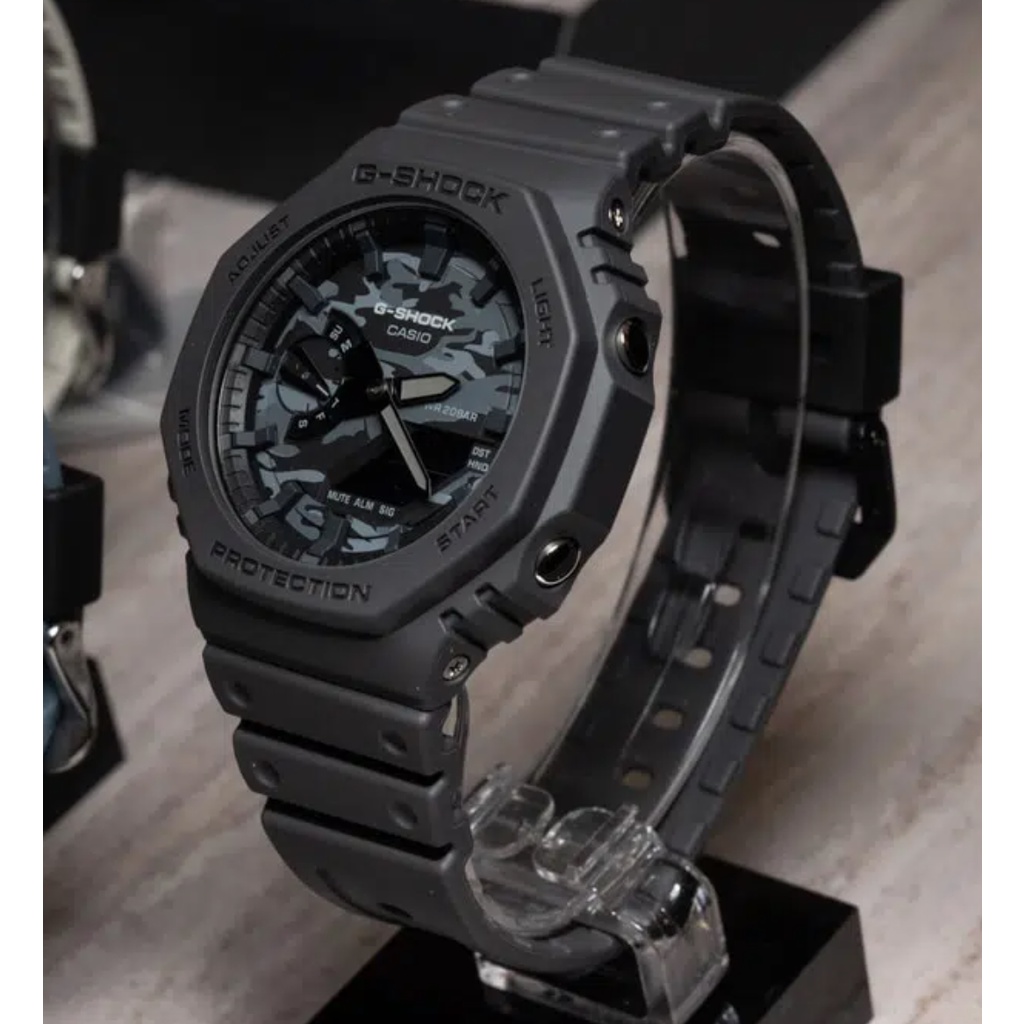 G Shock GA 2100 TMJ Army Camou All Functional G shock TMJ GA2100 Jam G ...