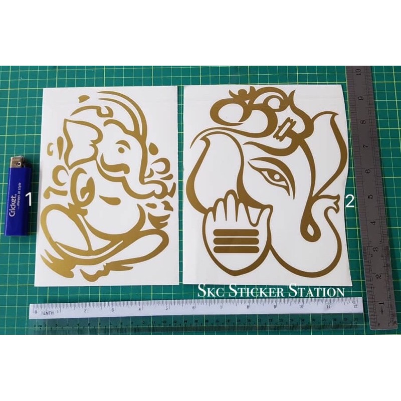 Sticker Sembayang Ganesh Indian Designs Cutting | Shopee Malaysia