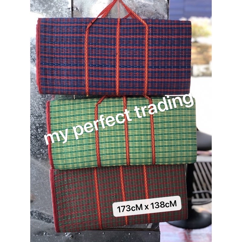 🇹🇭THAILAND🇹🇭 Tikar plastic Picnic 3 layer/bekelah/138cm X 174cm ...