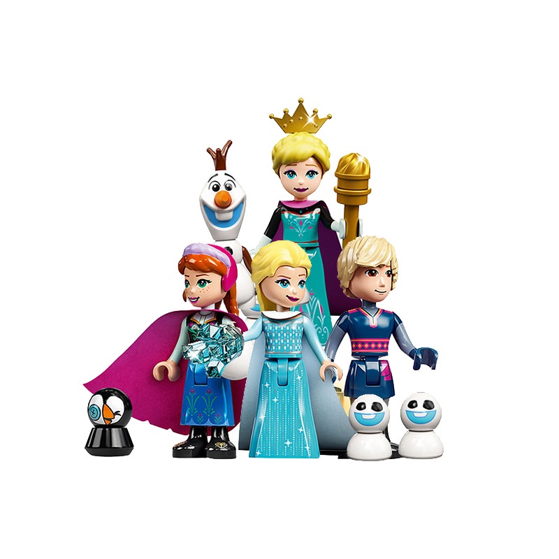 Frozen Minifigure Building Block Disney Princess XP66006-66010 Elsa ...