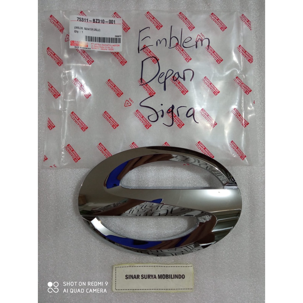 Original Daihatsu Sigra Front Grille Logo Emblem | Shopee Malaysia