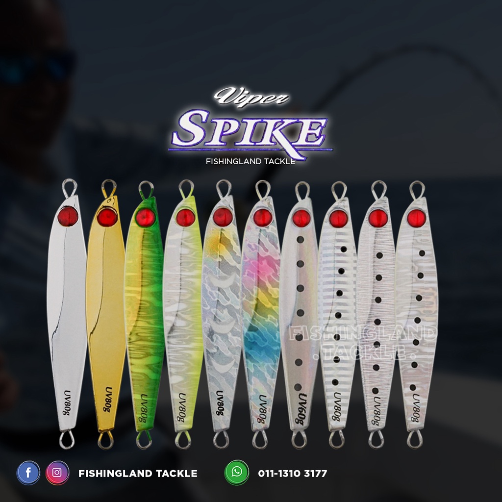 Viper Spike UV Jig | 40g / 60g / 80g | Jig Metal Jig / Fishing Jig Lure ...