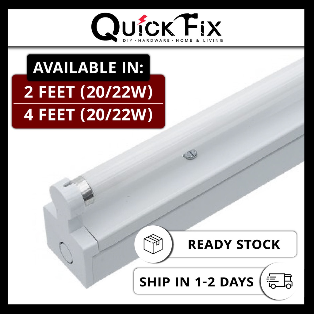 QuickFix T8 Led Tube & Quality Casing Complete Set 2 Feet 20W & 4 Feet ...