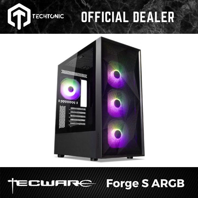 Tecware Forge S ARGB TG ATX Gaming Case | Shopee Malaysia