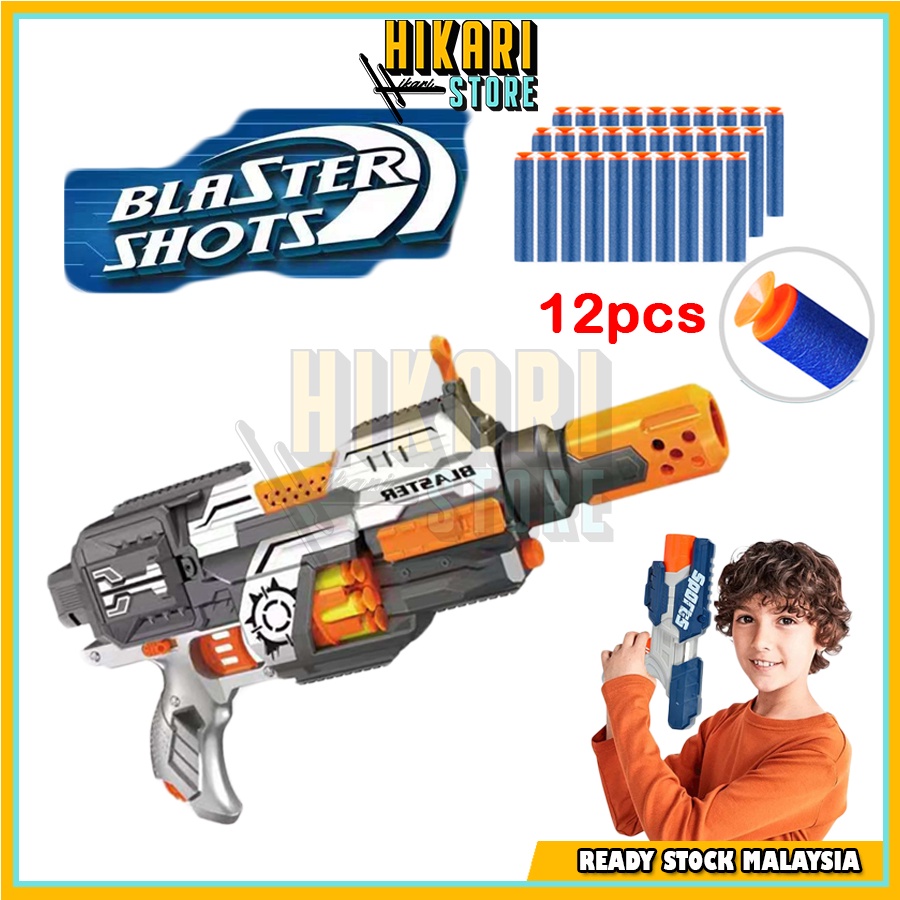 Pistol mainan/electric continuous bullets /senapang/soft bullet gun ...