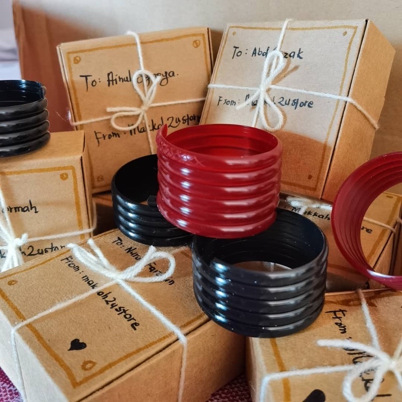 GELANG TANGAN LEGEND HITAM DAN MERAH MAROON MAKKAH | Shopee Malaysia
