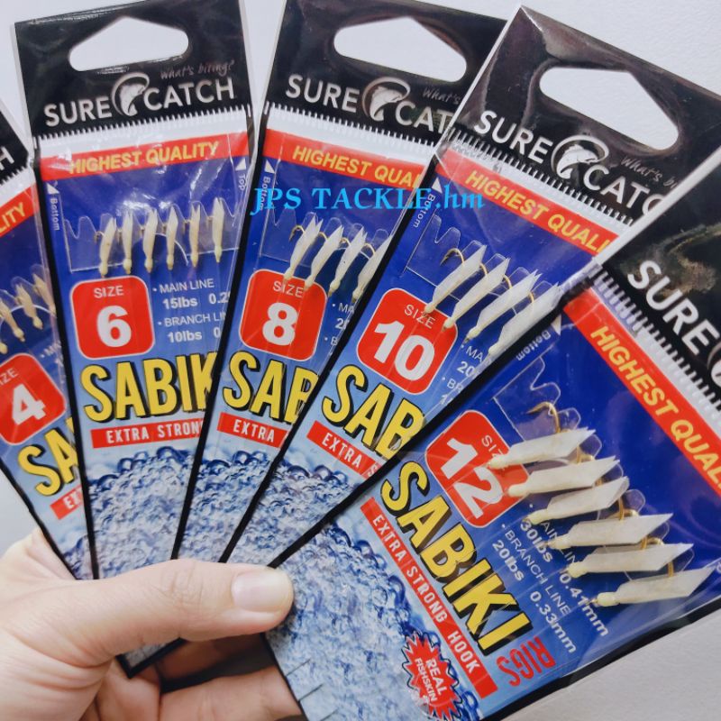 Surecatch sabiki rigs real fish skin apollo surecatch | Shopee Malaysia