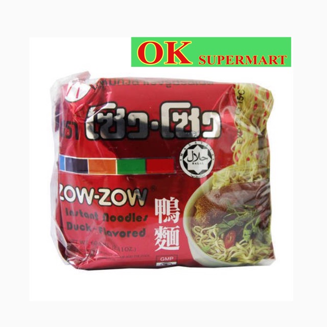 【5's X 60g】Zow-Zow Instant Noodles Duck Flavours | Shopee Malaysia