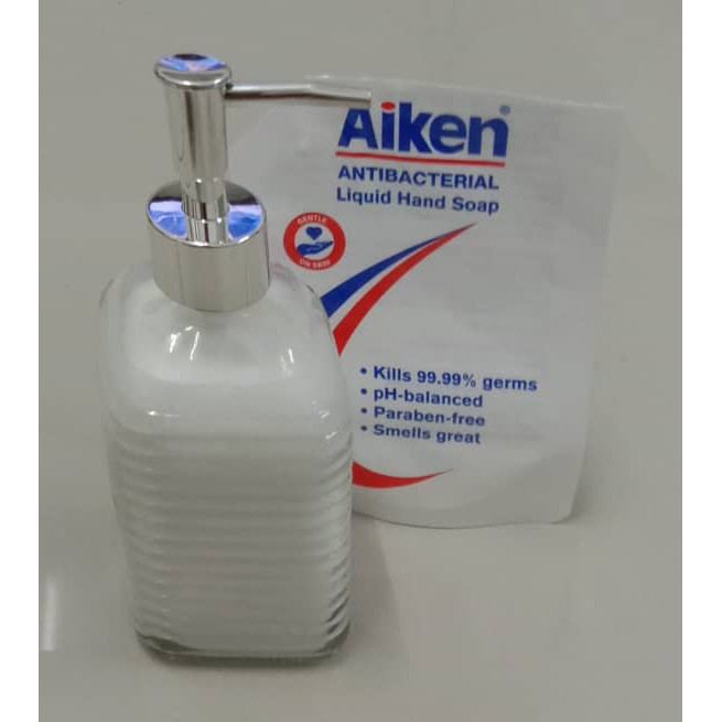 ORIGINAL Aiken Antibacterial Liquid Hand Soap 100g (pump botol trial ...