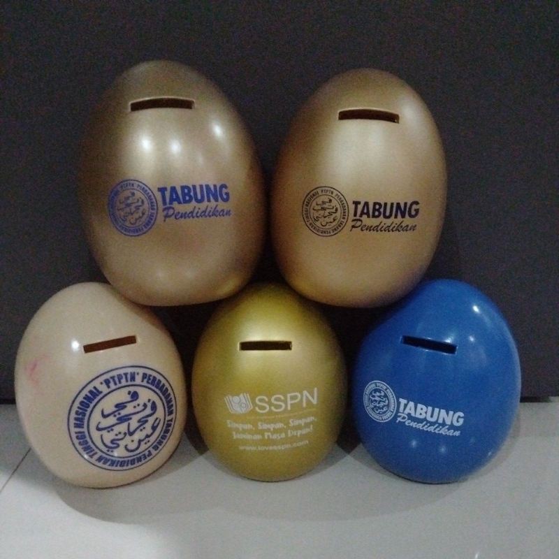 SSPN egg shape coin bank/ tabung duit telur SSPN | Shopee Malaysia