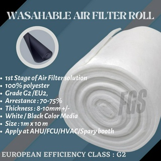 1M x 10M PRIMARY FILTER ROLL AHU FCU HVAC AIR FILTER/FILTER MEDIA ROLL ...