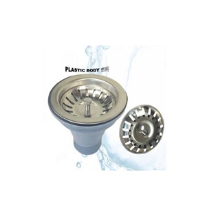 3 1/2" SINK WASTE DRAIN WITH PVC BOTTOM FOR SINK/ KITCHEN ACCESSORIES ...