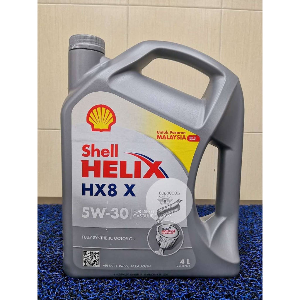 100%GENUINE SHELL HELIX HX8 5W-30 FULLY SYNTHETIC ENGINE OIL 4L ...