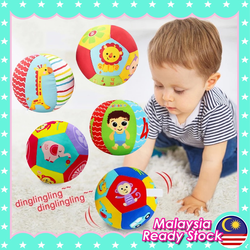 Baby Cute Animal 4 Inch Rattle Ball Toy / Baby Ball / Baby Rattle ...