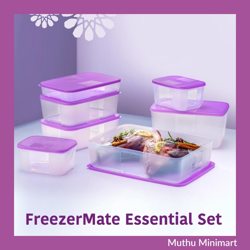 Original Tupperware | Freezermate Essential Set Food Container Food ...