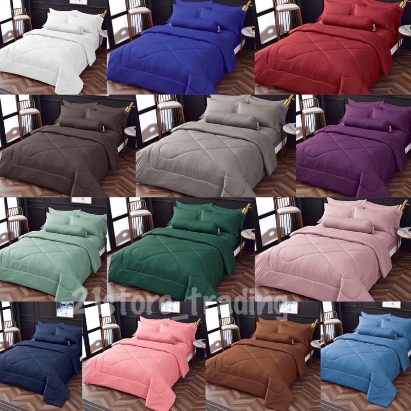 7 IN 1 FITTED CADAR HOTEL WITH COMFORTER/FITTED BEDSHEET KING&QUEEN ...