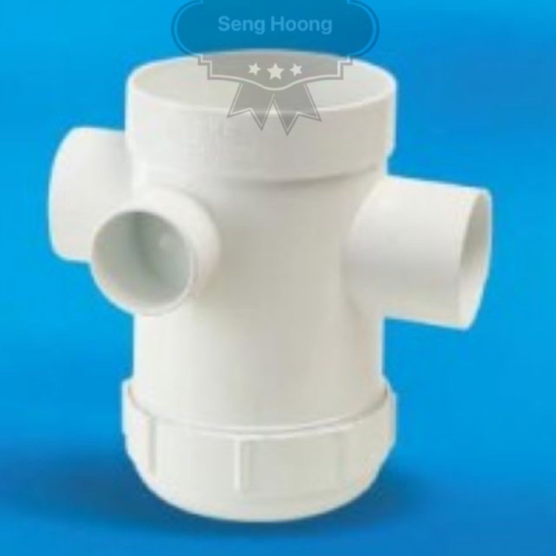 110mm~82mm~56mm Upvc Floor Gully Trap I/O With Inspection Opening 4 ...