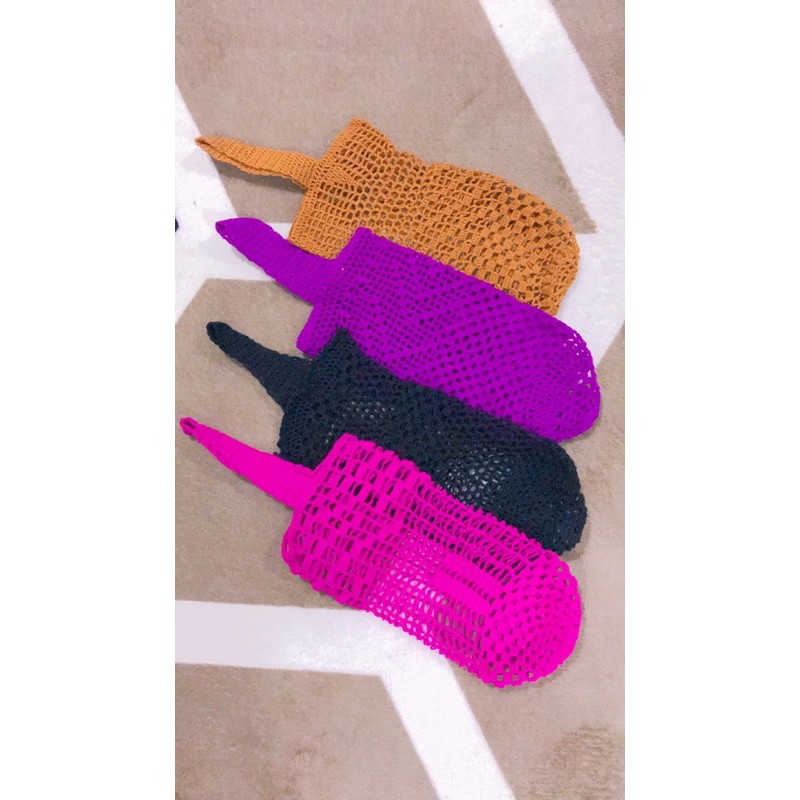 1.5L sarung botol tupperware / bottle cover (handmade crochet) | Shopee ...