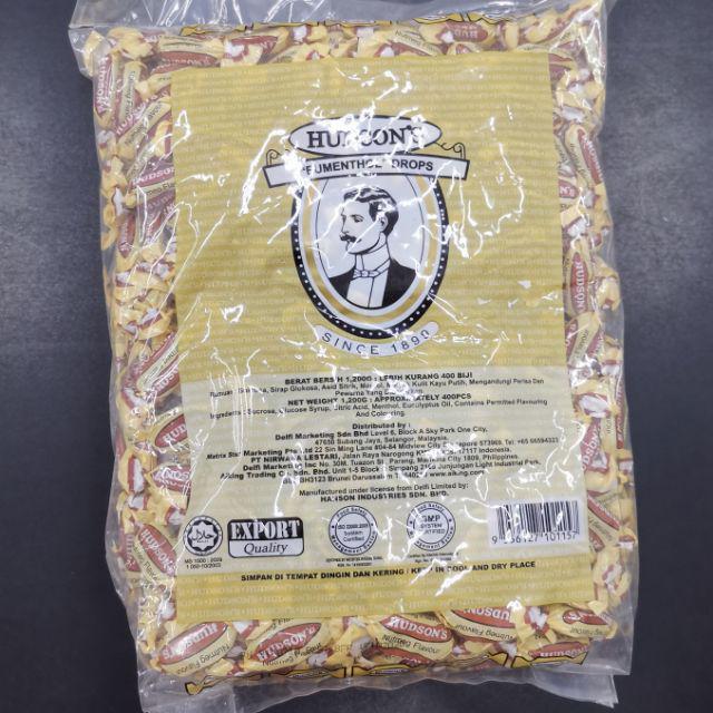 [BORONG] HUDSON'S CANDY 400PCS+- (1.2KG) HUDSON JUJUBES EUMENTHOL DROPS ...