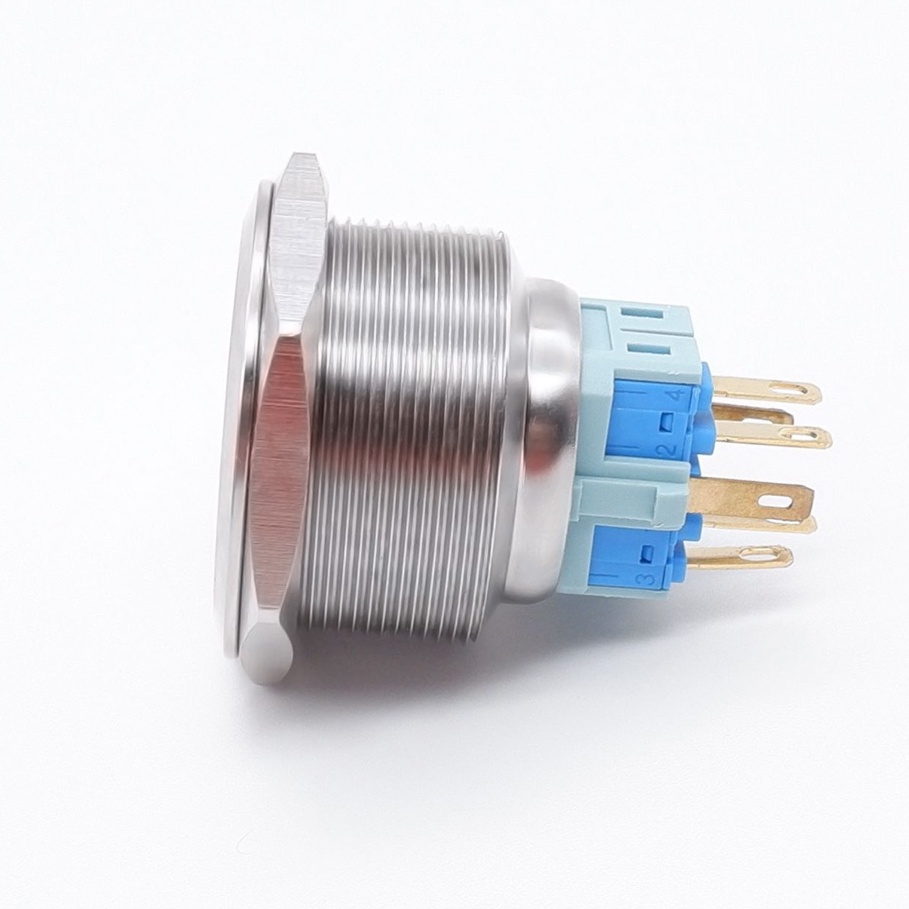 30mm Metal Push Button Switches Stainless Steel Waterproof Illuminated ...