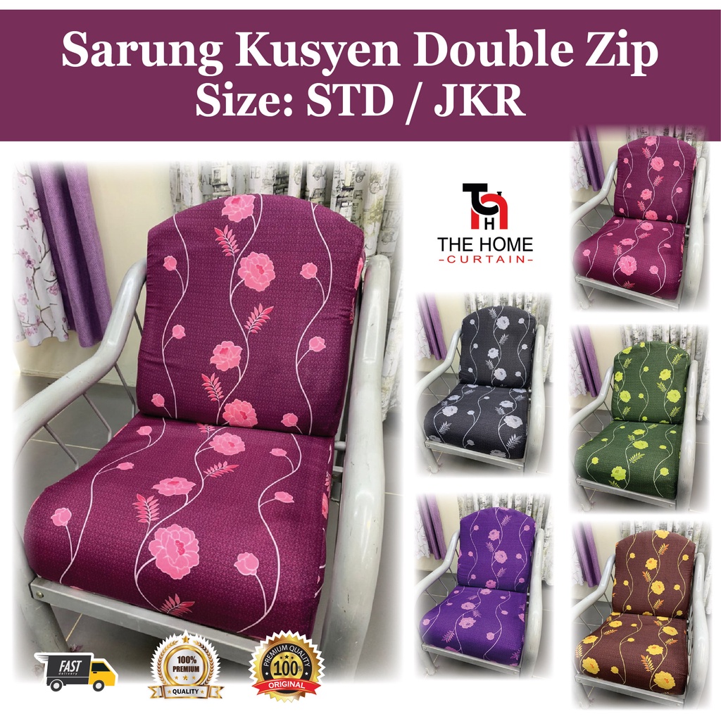 𝑹𝒆𝒂𝒅𝒚 𝑺𝒕𝒐𝒄𝒌!!🌸 RAYA Sarung Kusyen Bulat Bujur Double Zip STD/ JKR (12 ...