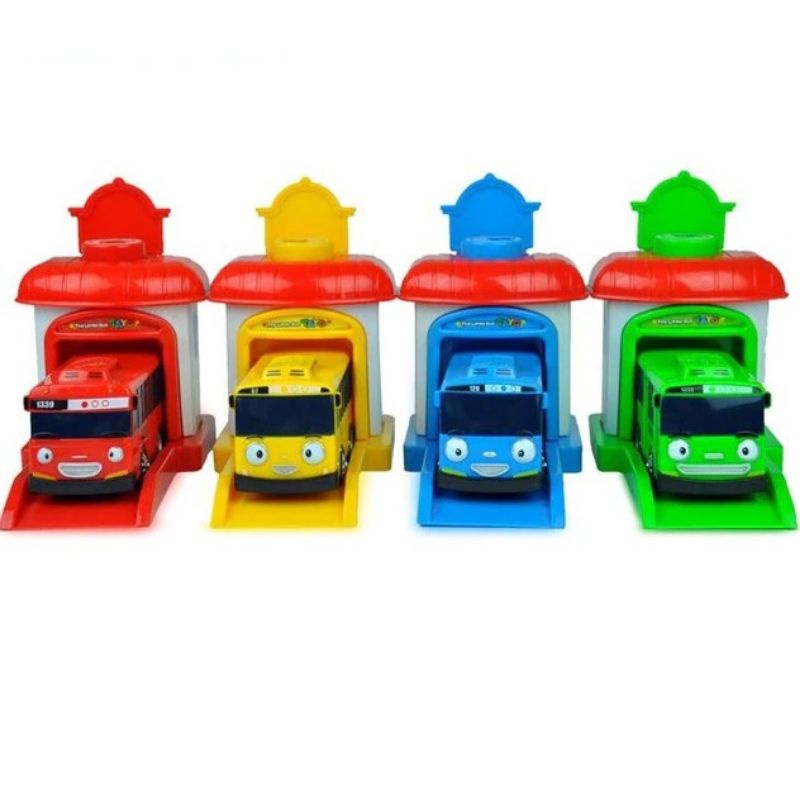 Viral TAYO THE LITTLE BUS GARAGE CHILDREN'S TOY | Car TOY TAYO CAR BOYS GIFT SET | Shopee Malaysia