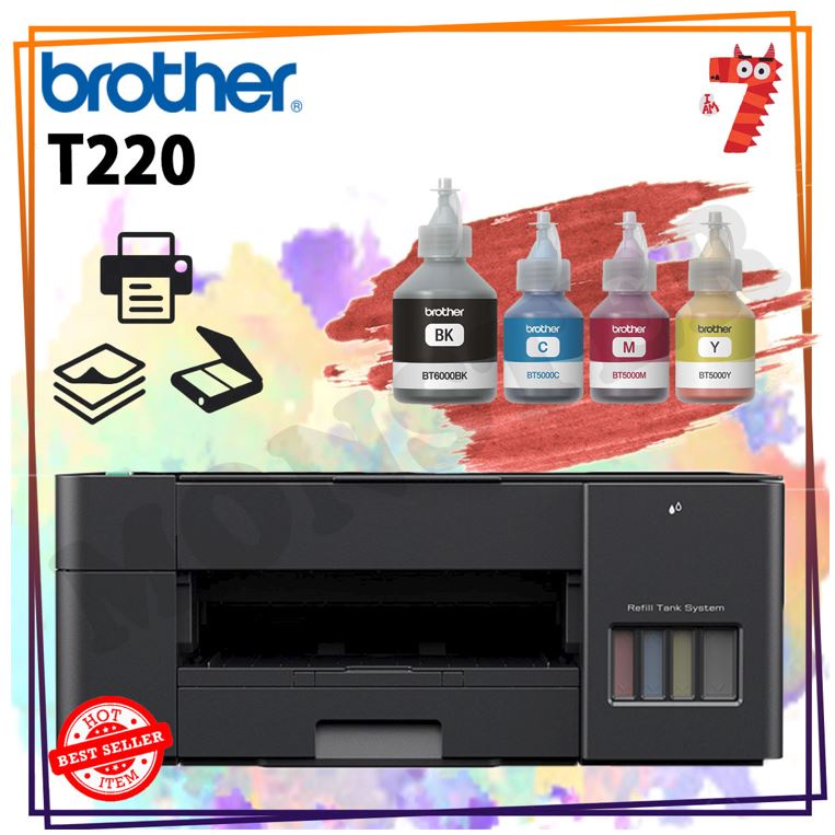 Brother DCP-T220 Refill Colour Ink Tank A4 Multifunction Printer ...