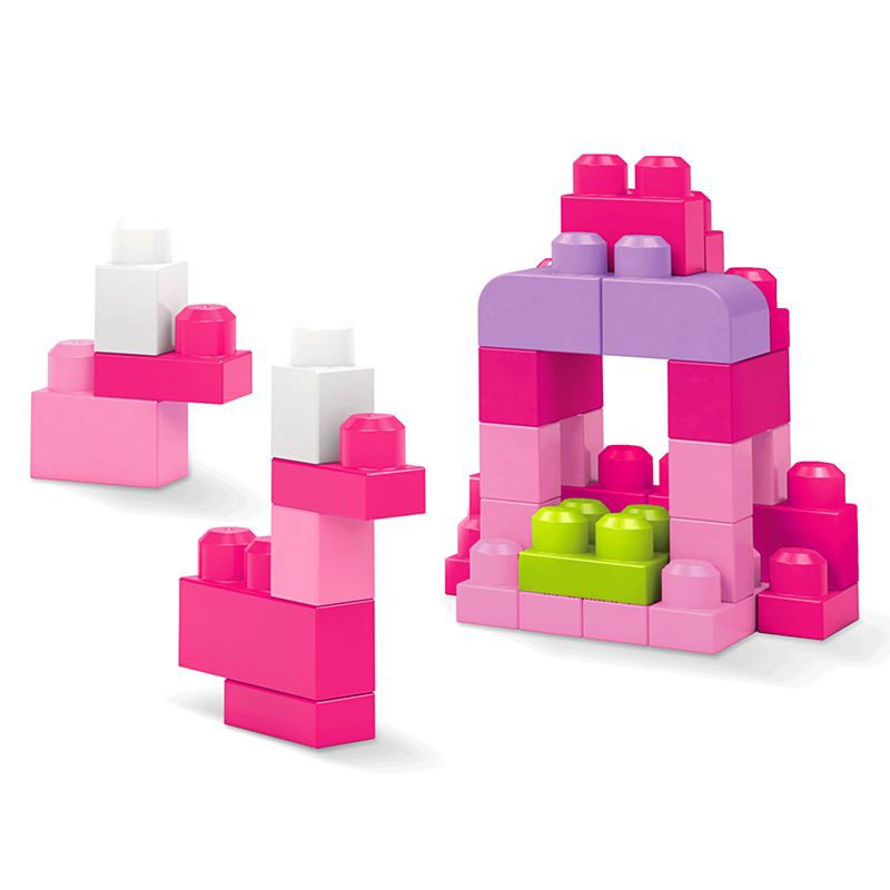 Mega Bloks Big Building Bag - Pink (60 Pcs) | Shopee Malaysia