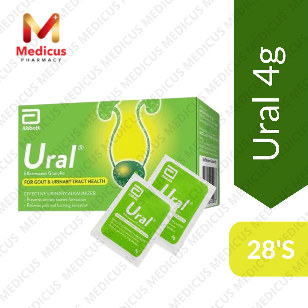 Ural Effervescent Granules 4g x 28 sachets (Exp: 01/2025) | Shopee Malaysia