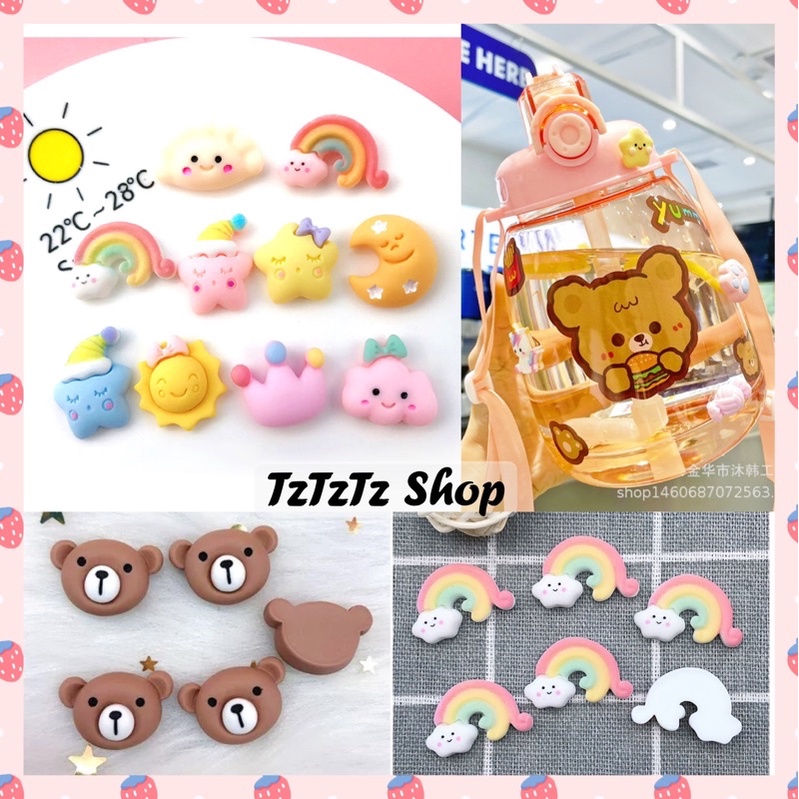 🇲🇾Ready Stocks Water Bottle 3D sticker DIY decoration mini cute 3D ...